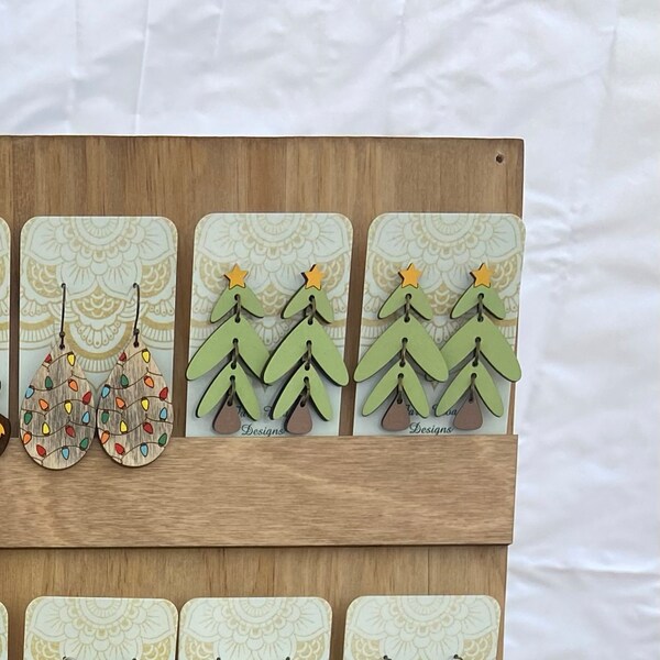 Layered Tree Dangles Laser Engraved Earrings Digital Download - Etsy