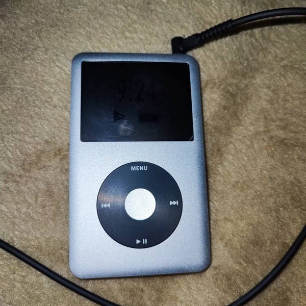 Apple Ipod Classic 7th/6th Gen, Silverblack 3000mah Battery, Customised ...