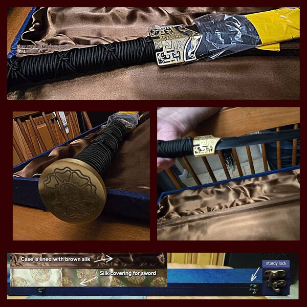 Sokka's Space Sword (black Damascus Steel With Brass Fittings) - Etsy