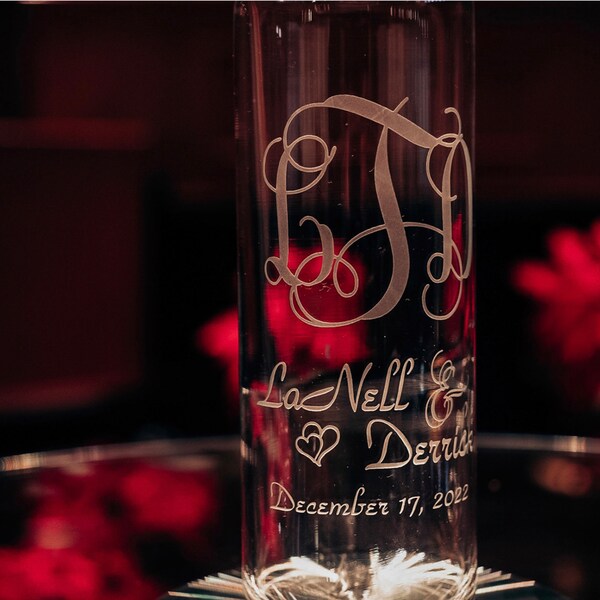 Personalized Unity Sand Ceremony Pouring Vase 3 - Etsy