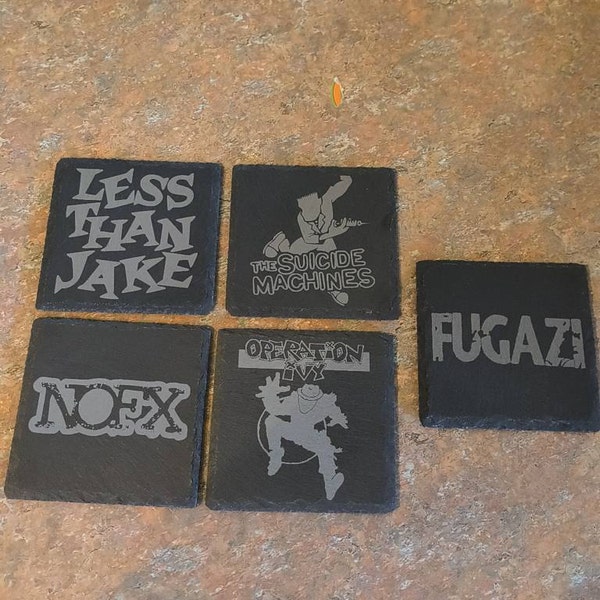 NFL Football Coaster Sets - Set of Four Coasters -4” Slate Coasters ...