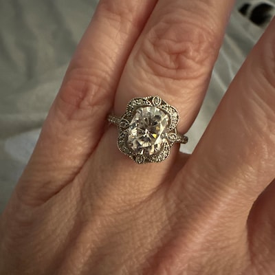 Split Shank Ring Bezel Set Ring Ring Set 2.00 CT Round - Etsy