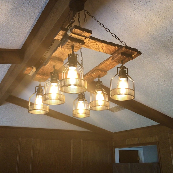 Rustic Light Fixture Hanging Light Rustic Lighting Industrial Pendant ...
