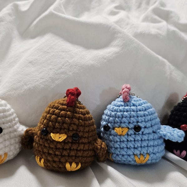 Crochet Chicken Fidget Toy Pattern, DIY Amigurumi Bird Tutorial ...