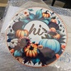 Fall Blessings Metal Wreath Sign, Autumn Decor, Fall Door Sign, Harvest ...