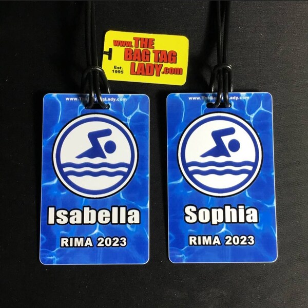 Personalized Swim Bag Tag: Swimmer Name, Team Name - Etsy