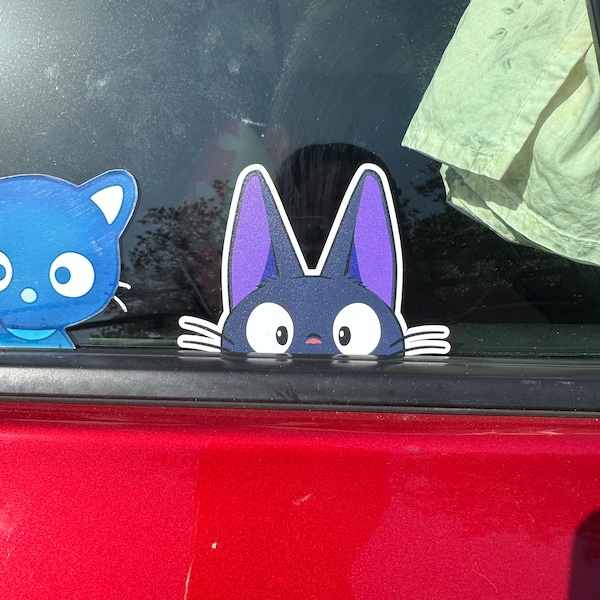 Bluey Peeker Glossy White Cut Vinyl Car Decal Multiple Sizes - Etsy