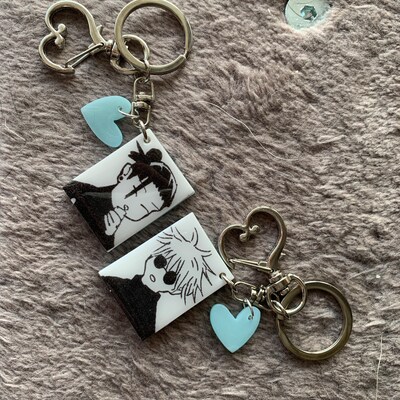 Gojo Satoru & Geto Suguru Keychain JJK Inspired Jewelry Polymer Clay ...