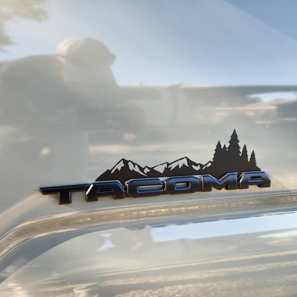 3rd Gen Tacoma Mountain Decal With Evergreens, Tacoma Mountain Decal ...