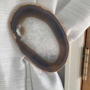 Large Custom Natural Agate Slice Gemstone Drawer Handles Pulls | Etsy