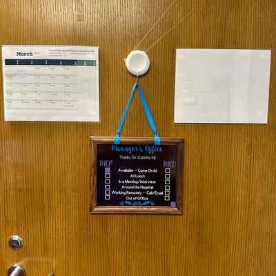 Shared Office Door Sign,office Sign for Two People,co-workers Door Sign ...