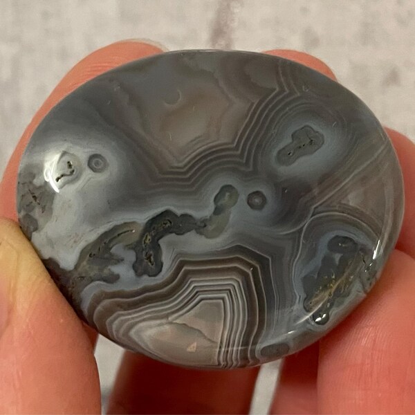 Large Beautiful Black Banded Agate Sceptre / Black Striped Agate Wand ...