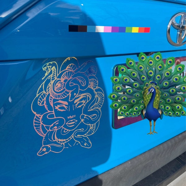 Medusa Vinyl Car Decal - Etsy