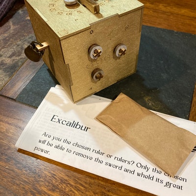Excalibur: Sword in the Stone Escape Room & Puzzle Box - Etsy