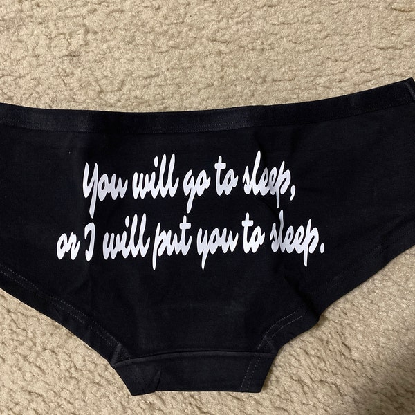 Custom Panties Personalized With Your Words Custom Printed Panties ...