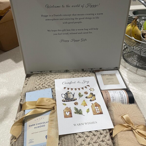 Ultimate Hygge Gift Box for Men & Women With Blanket and Socks Get Well ...