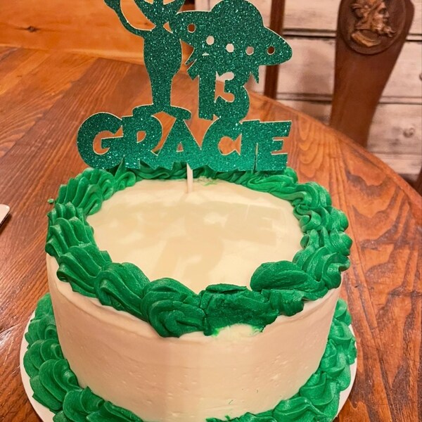Custom Alien Cake Topper, Alien Themed Party Decorations, Space Party ...