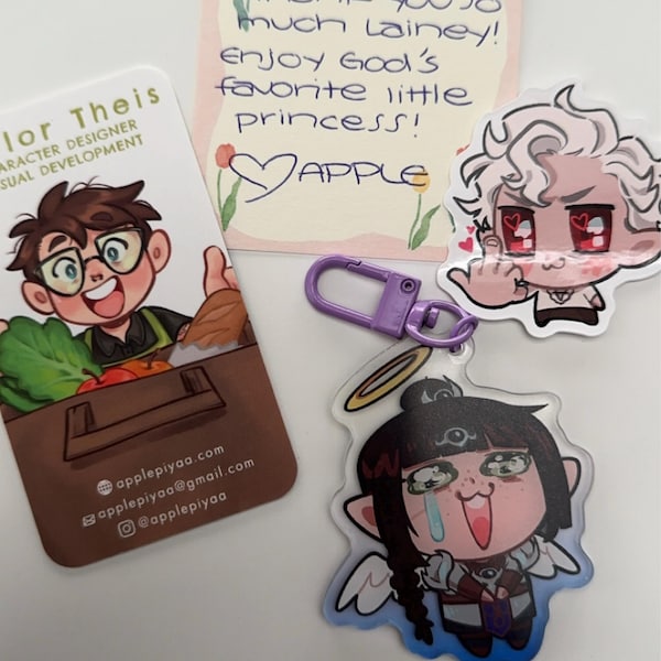 BG3 Cursed Acrylic Keychains - Etsy