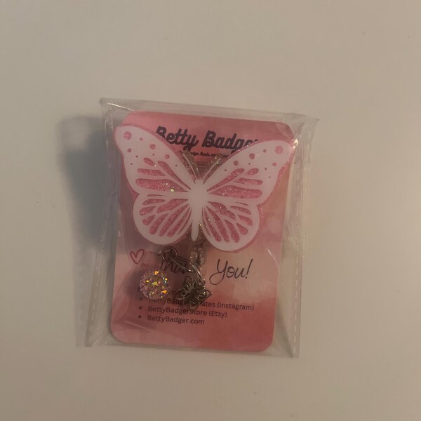 Monarch Butterfly Badge Reel, Orange Black Monarch Butterfly Badge Reel ...