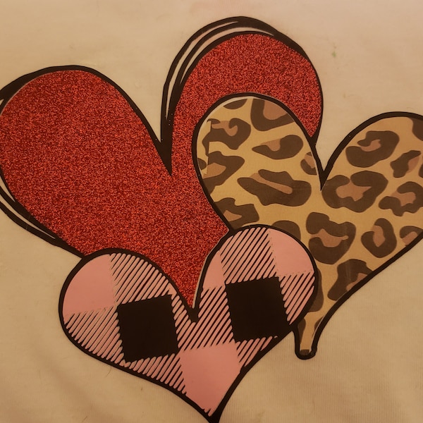 Triple Hearts Valentine's Svg Eps Png Dxf Cutting Files for Silhouette ...