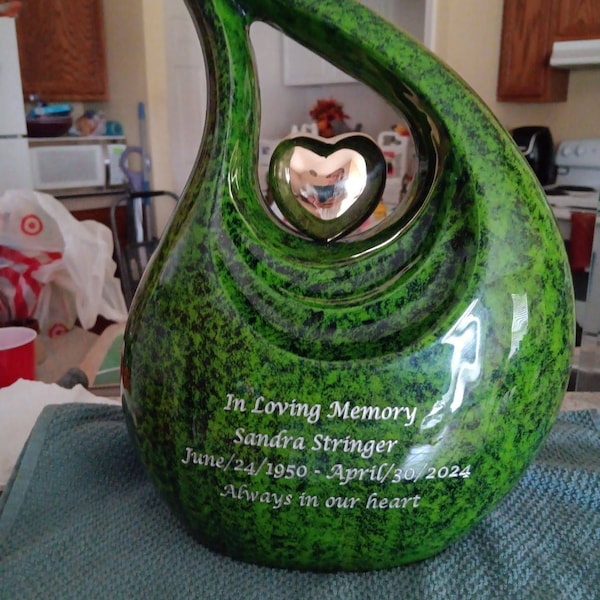 Adult Cremation Urn With Velvet Bag - Custom Cremation Urn - Unique ...