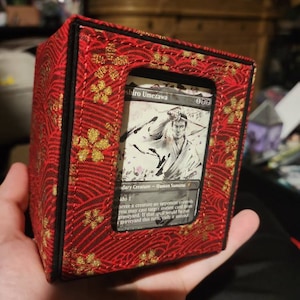 Wooden Case Chest for Collectible Fantasy Coin Dice Counter Card Games ...