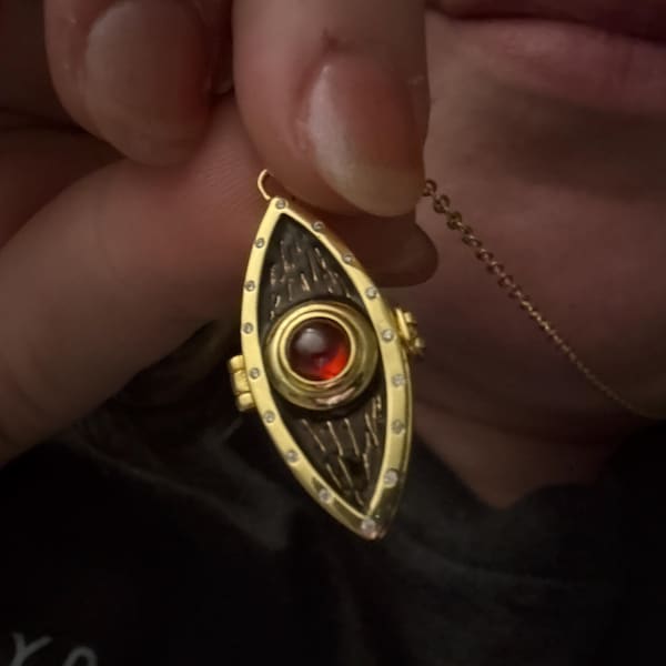 Anubis Locket Necklace, Nina Anubis Amulet, Eye of Horus Necklace, Nina ...