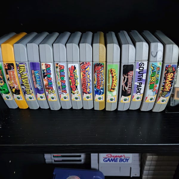 Atari Jaguar Sticker End Labels Set for All 185 Custom Cartridge Game ...