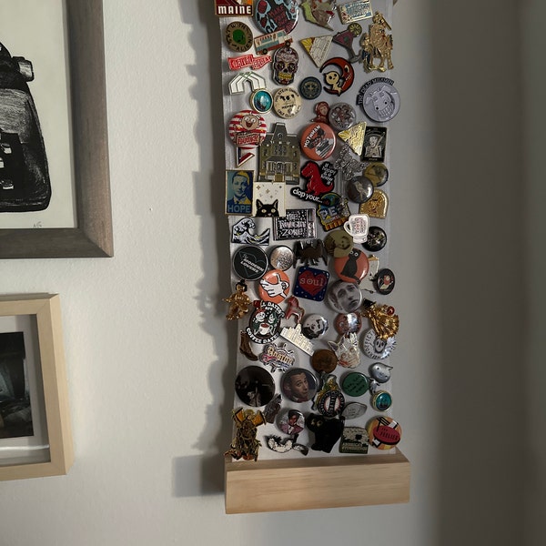 Mini Wall Hanging for Enamel Pin Display - Etsy