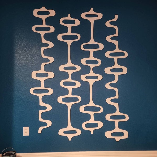 Retro 70s Decor, 3D Wall Panels, Mid-century Modern, 70s Vintage Look ...