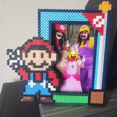 Mario Bros Picture Frame Mario Victory Videogame Photo Frame Game Room ...