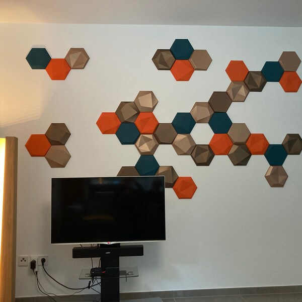 UPHOLSTERED WALL PANELS Square 30x30cm Cushion Wall Panel, Adhesive ...