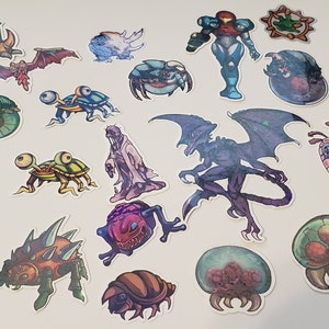 Metroid Zoomer holographic Sticker - Etsy