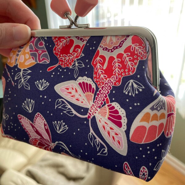 Kisslock Coin Purse - Metal Frame Coin Purse With Color Bobbles ...