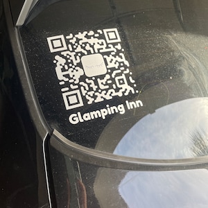 Custom QR Code Decal, Business Decal, Custom QR Code Vinyl Car Decal ...