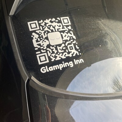 Custom QR Code Decal, Business Decal, Custom QR Code Vinyl Car Decal ...