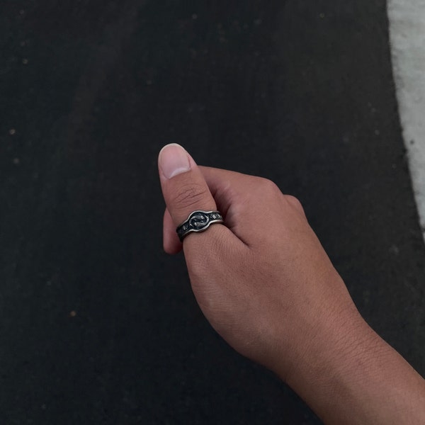 Japanese Koi Fish Band Ring, Handmade Men Ring, Mens Ring, Unique Ring ...