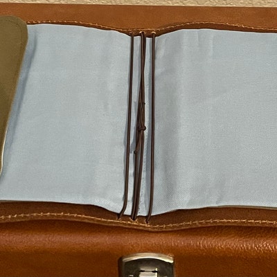 Canvas Zipper Notebook Cover for A4 Spiral Notebook, Zippered Organizer ...