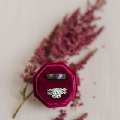 Oxidized Titanium Wedding Ring Hand Forged Hammered Ring Rustic Men's ...