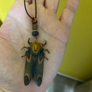 Cicada Necklace Copper Cicada Pendant Brood X Cicada Jewelry Layering ...