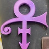 Prince Symbol 3d Wall Art (purple Silk) - Etsy