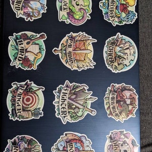 Class Sticker Full Set Individual Class Stickers - Etsy