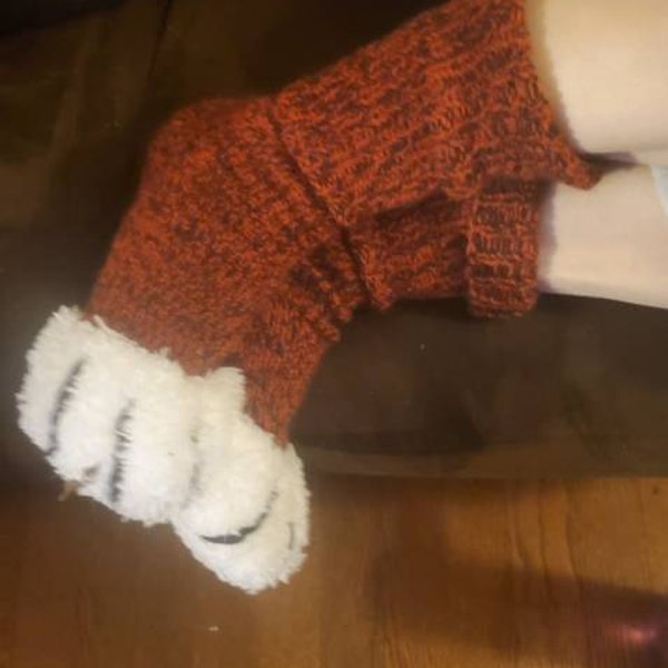 Slippers - Socks Paw Cat Bunny Paw Puppy Paw Fur Suit Socks - Etsy