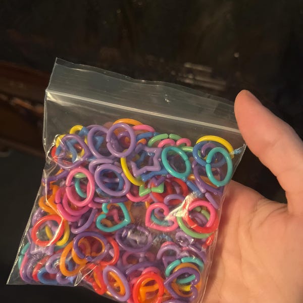 Approx 200 Mini Plastic Links - 44g - Etsy