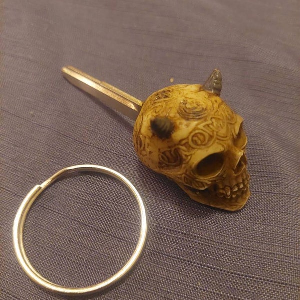 Demon Skull Uncut Blank Ignition Key for All Motorcycles Harley ...