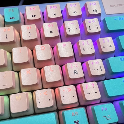 ANSI Japanese Kanji PBT Pudding Keycaps Grey sizes for - Etsy UK