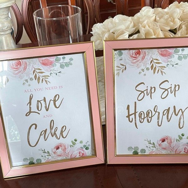 All You Need is Love and Cake Sign, Printable All You Need is Love and ...