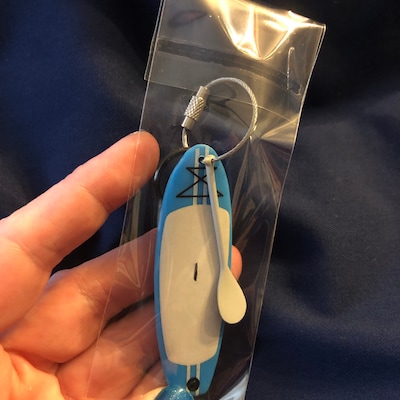 Whitewater Kayak Keychain 5 Colors Flexible Plastic PVC With Stainless ...