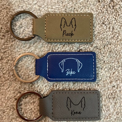 Custom Dog Ear DIGITAL FILE, Minimalist Pet Art, Dog Ear Outlines ...