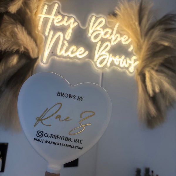 Brow Artist Custom Mirror, Beauty Studio, Personalized Aesthetic ...